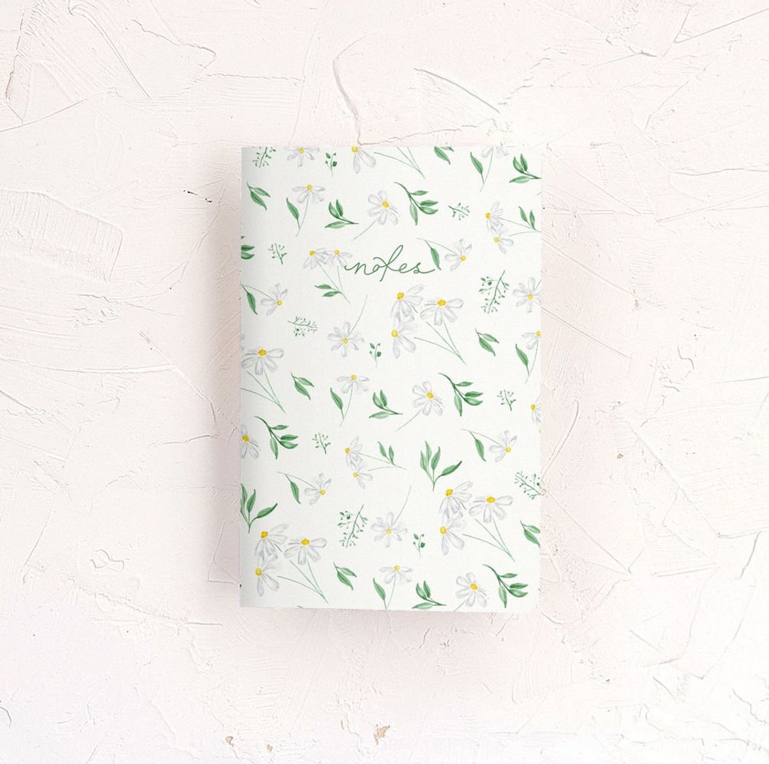 Daisy Notebook, Plant Lover, Flower Notebook, Floral Journal, With ...
