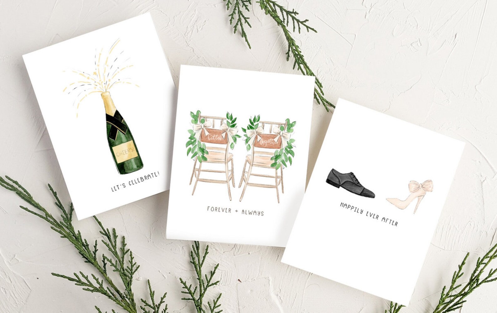 Wedding Card, Happily Ever After Greeting Card, Card for Wedding Day ...