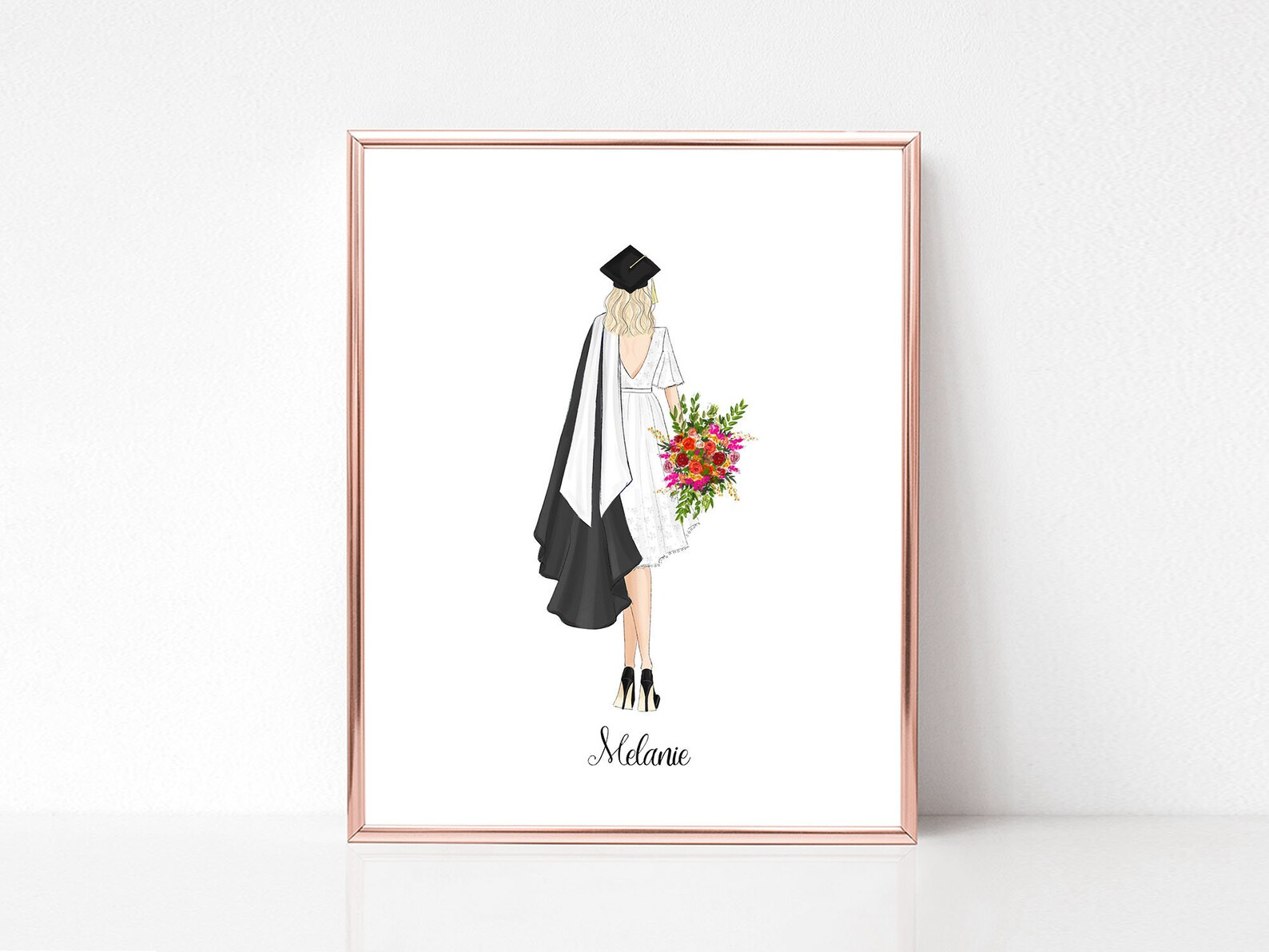 Personalized Graduation Gift Art Print pick From Hairstyles - Etsy