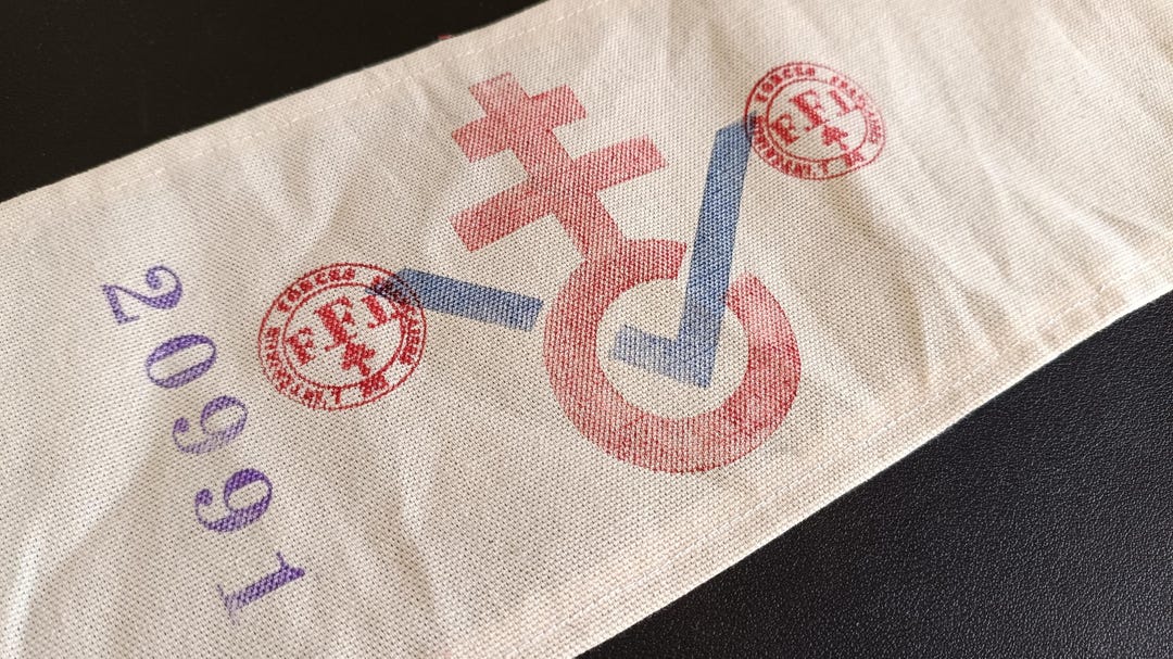 WW2 "v" Victory Free French Resistance Armband FFI World War 2 F.F.I ...