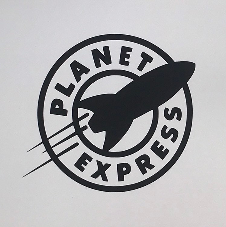 Futurama Decals Featuring Planex, Planet Express, and DOOP - Etsy