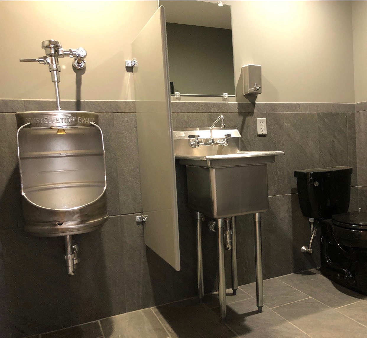 Beer keg urinal | Etsy