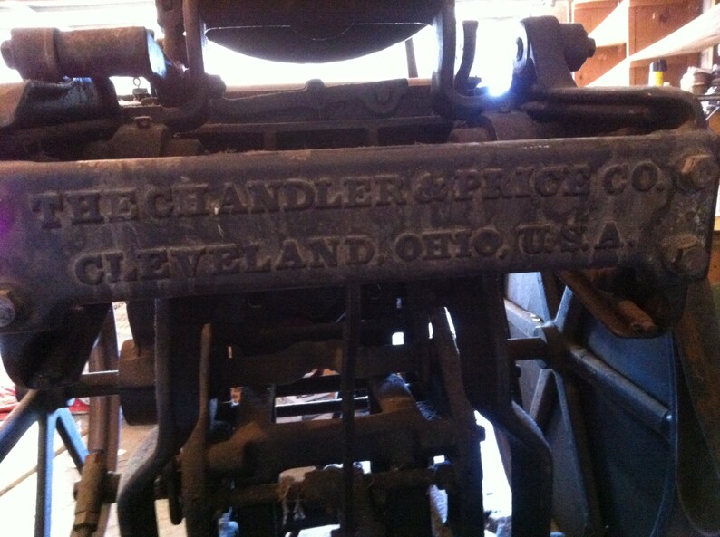 1929 Chandler Price Clamshell Printing Press - Etsy