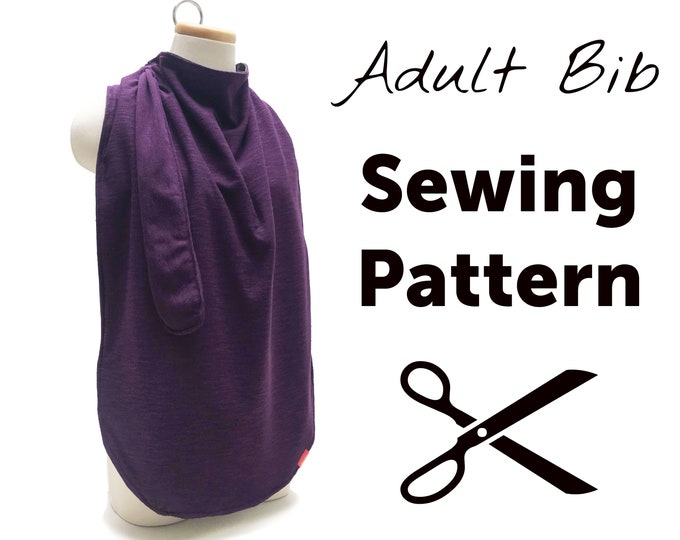 Adult Bib Sewing Pattern - Etsy