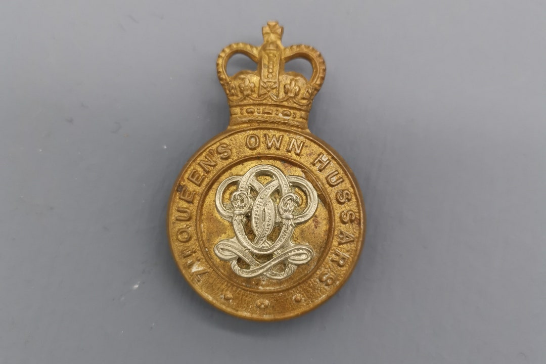 Queens Own Hussars Cap Badge Queens Crown - Etsy