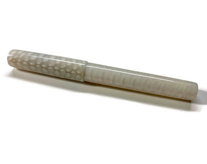Juma - White | Burton Model | Custom Handmade Fountain Pen - Etsy