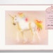 Unicorn Print- Unicorn Wall Art 11x14 Rainbow Print 8x10 Fantasy Art ...