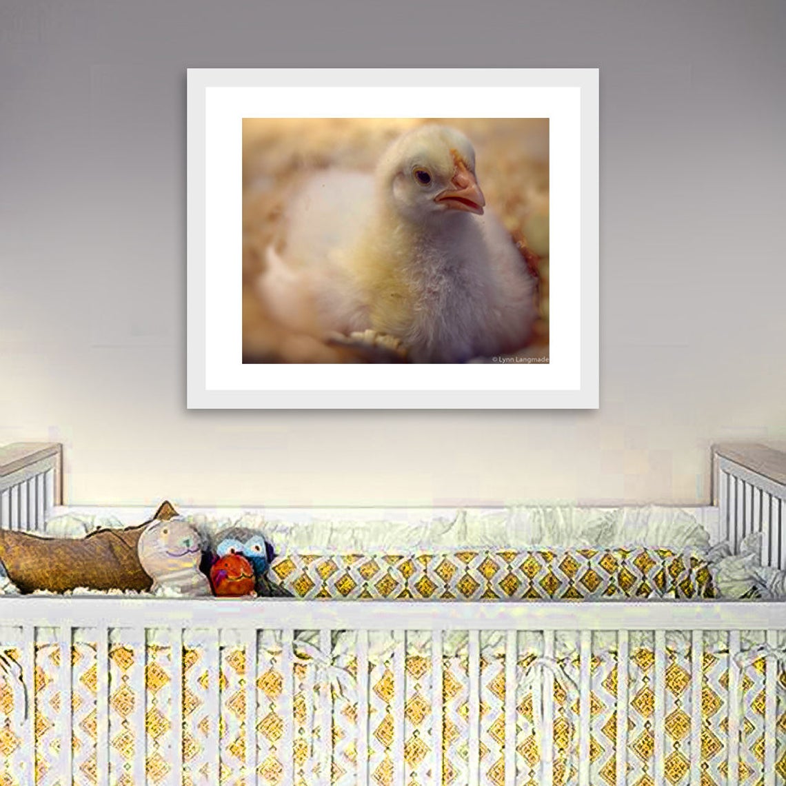 Baby Chick Print - Nursery Wall Decor Yellow Chick Wall Art Easter ...