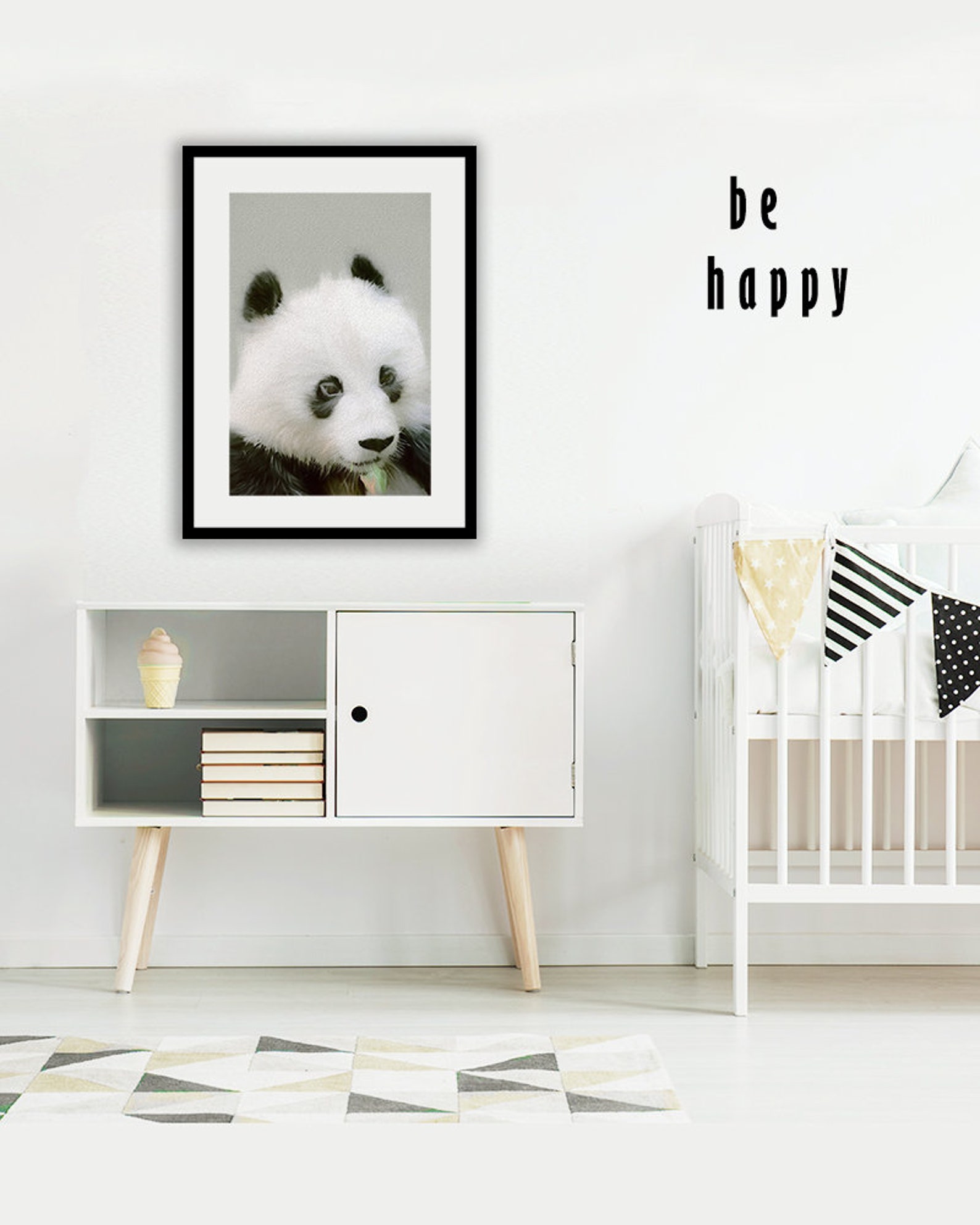 Panda Nursery Print - Panda Bear, Baby Room Decor, New Baby Gift 8x10 ...