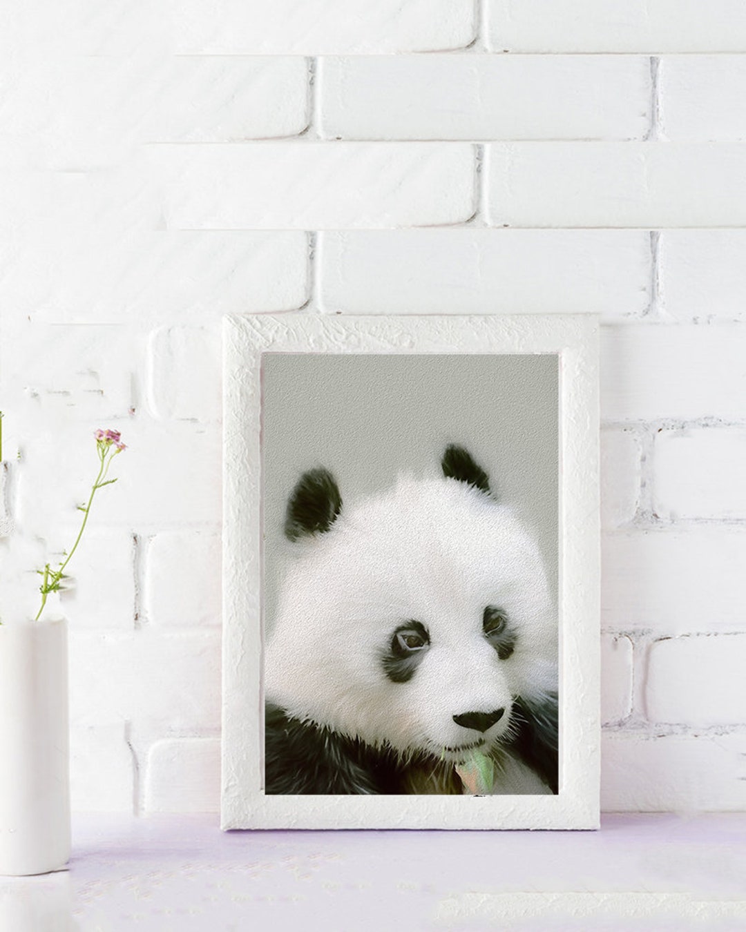 Panda Nursery Print - Panda Bear, Baby Room Decor, New Baby Gift 8x10 ...