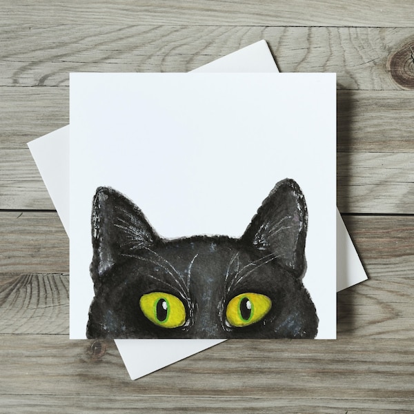Black Cat Cards - Etsy UK