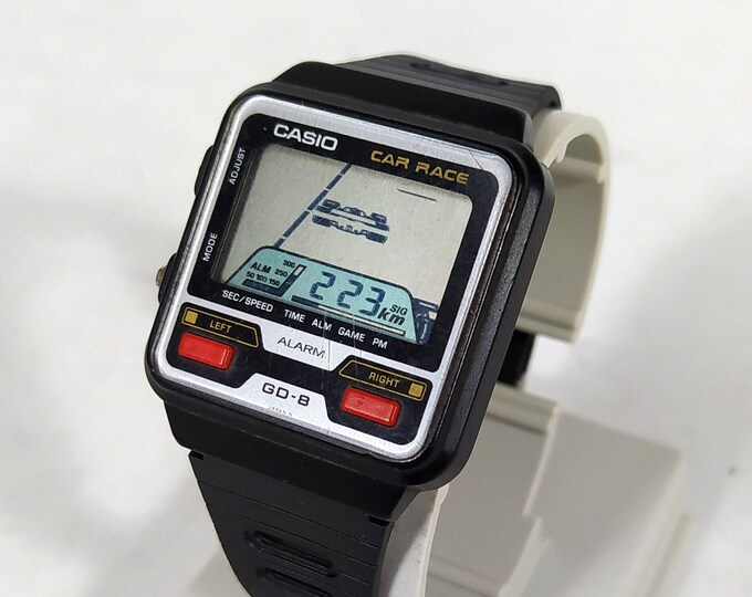 Casio GD-8 Car Race Game Watch Module 233 Vintage - Etsy