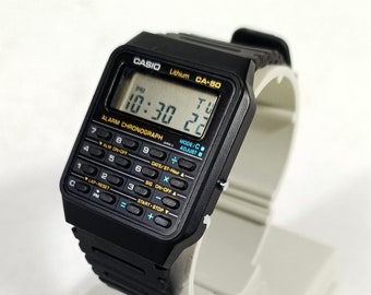 Rare Beautiful Casio CA-50 Calculator Watch Module 437/ Vintage Back to ...