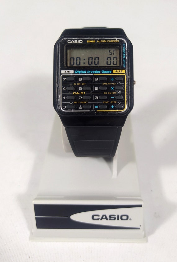 Casio CA-51 Calculator Game Watch Module 433 Digital… - Gem