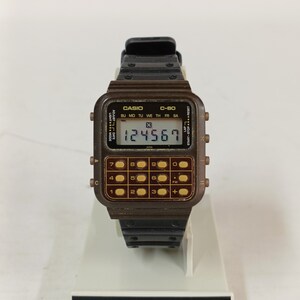 Casio C-80 Brown Version Calculator Watch Module 133 First Casio ...