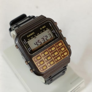 Casio C-80 Brown Version Calculator Watch Module 133 First Casio ...
