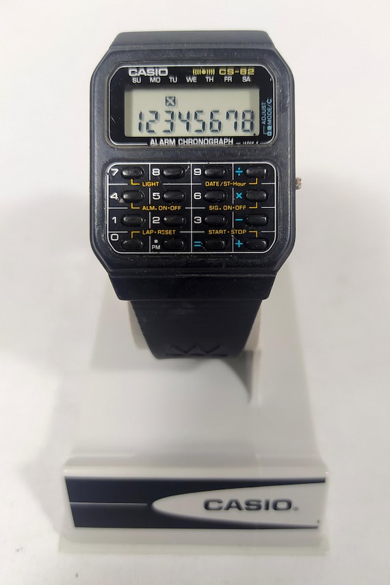 Casio CS-82 Calculator Watch Module 231 Vintage - Gem