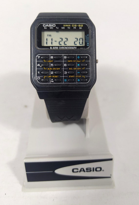 Casio CS-82 Calculator Watch Module 231 Vintage - Gem