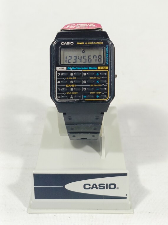 Casio CA-51 Calculator Game Watch Module 433 Digital… - Gem