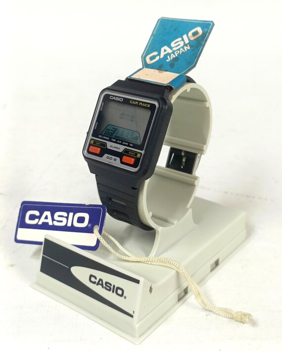 Casio GD-8 Car Race Game Watch Module 233 Vintage - Gem
