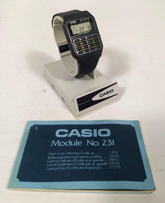 Casio CS-82 Calculator Watch Module 231 Vintage - Gem