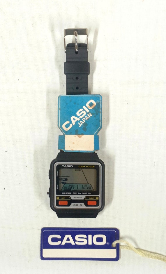 Casio GD-8 Car Race Game Watch Module 233 Vintage - Gem