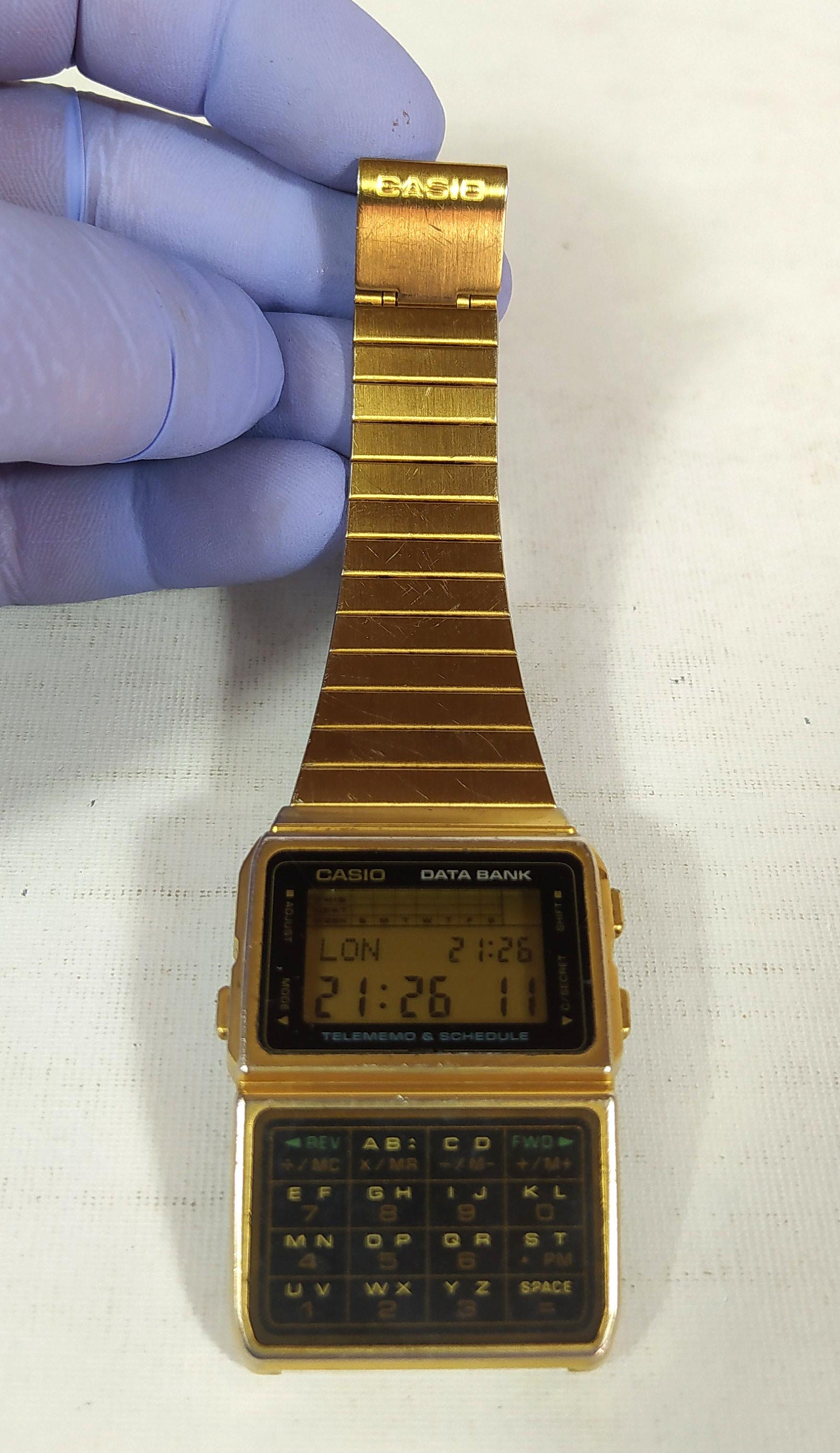 Gold Calculator Watch