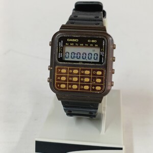 Casio C-80 Brown Version Calculator Watch Module 133 First Casio ...