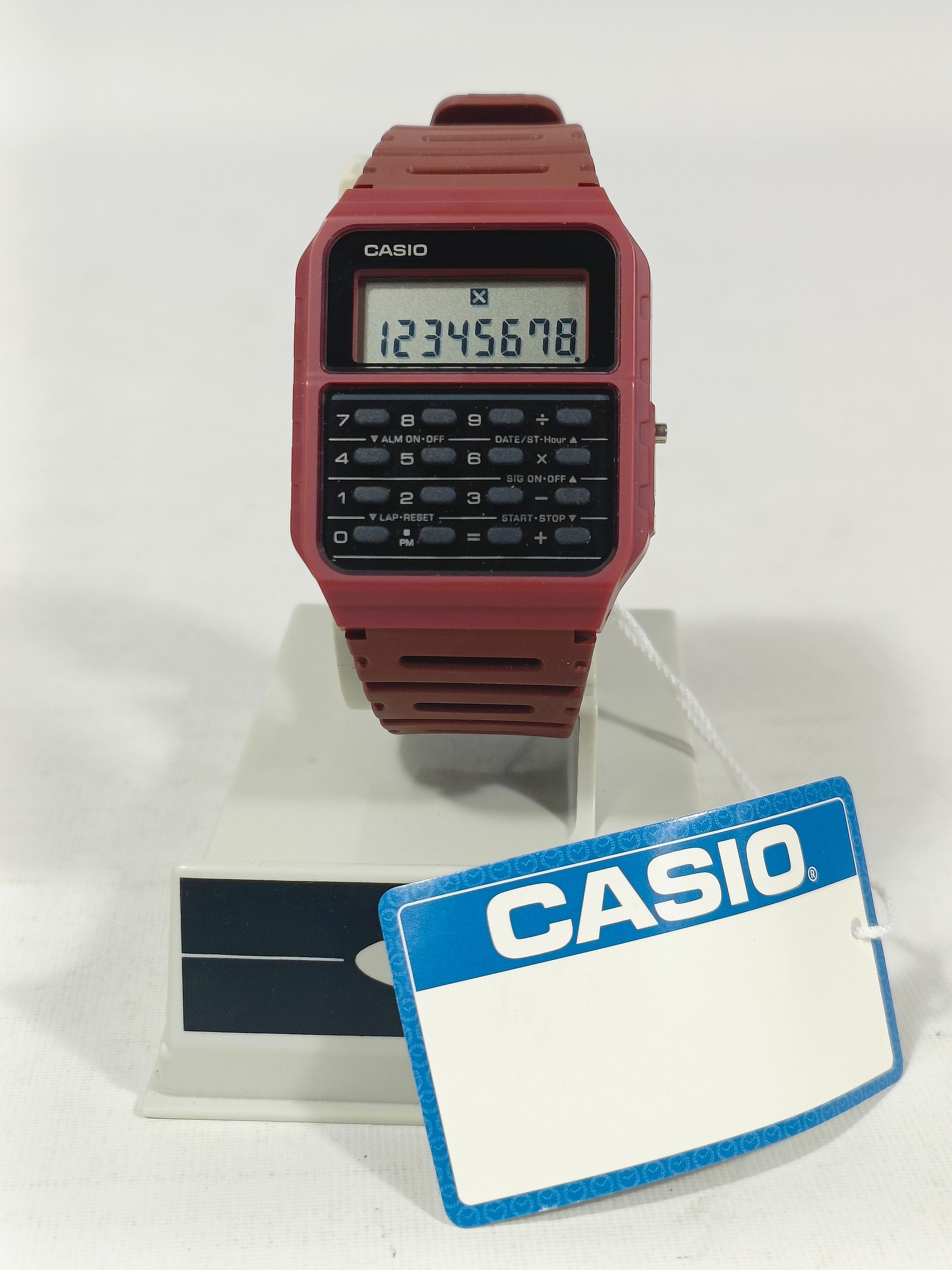 Casio CA-53W Red Version Calculator Watch Module 3208 CA-53 - Etsy