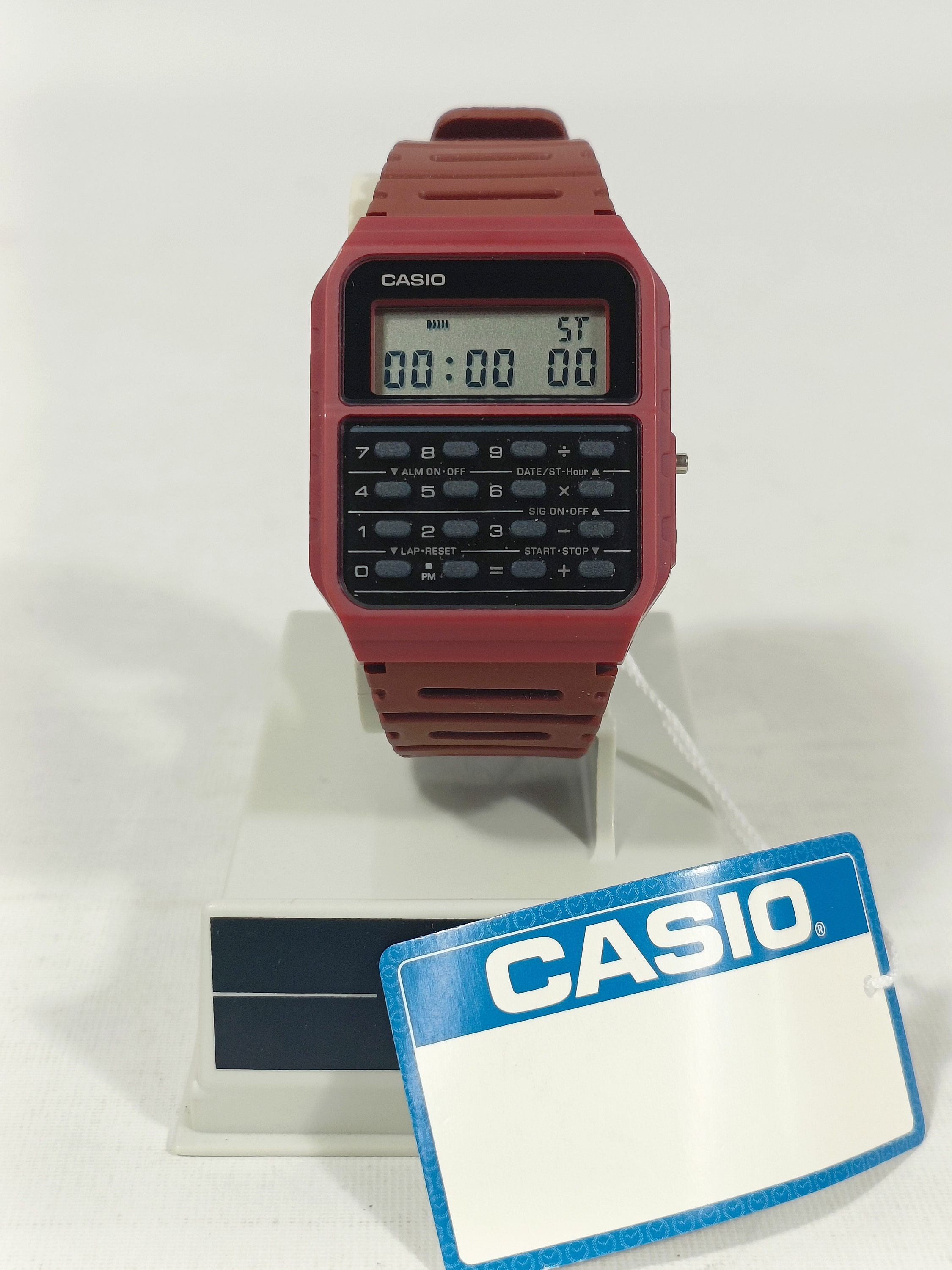 Casio CA-53W Red Version Calculator Watch Module 3208 CA-53 - Etsy