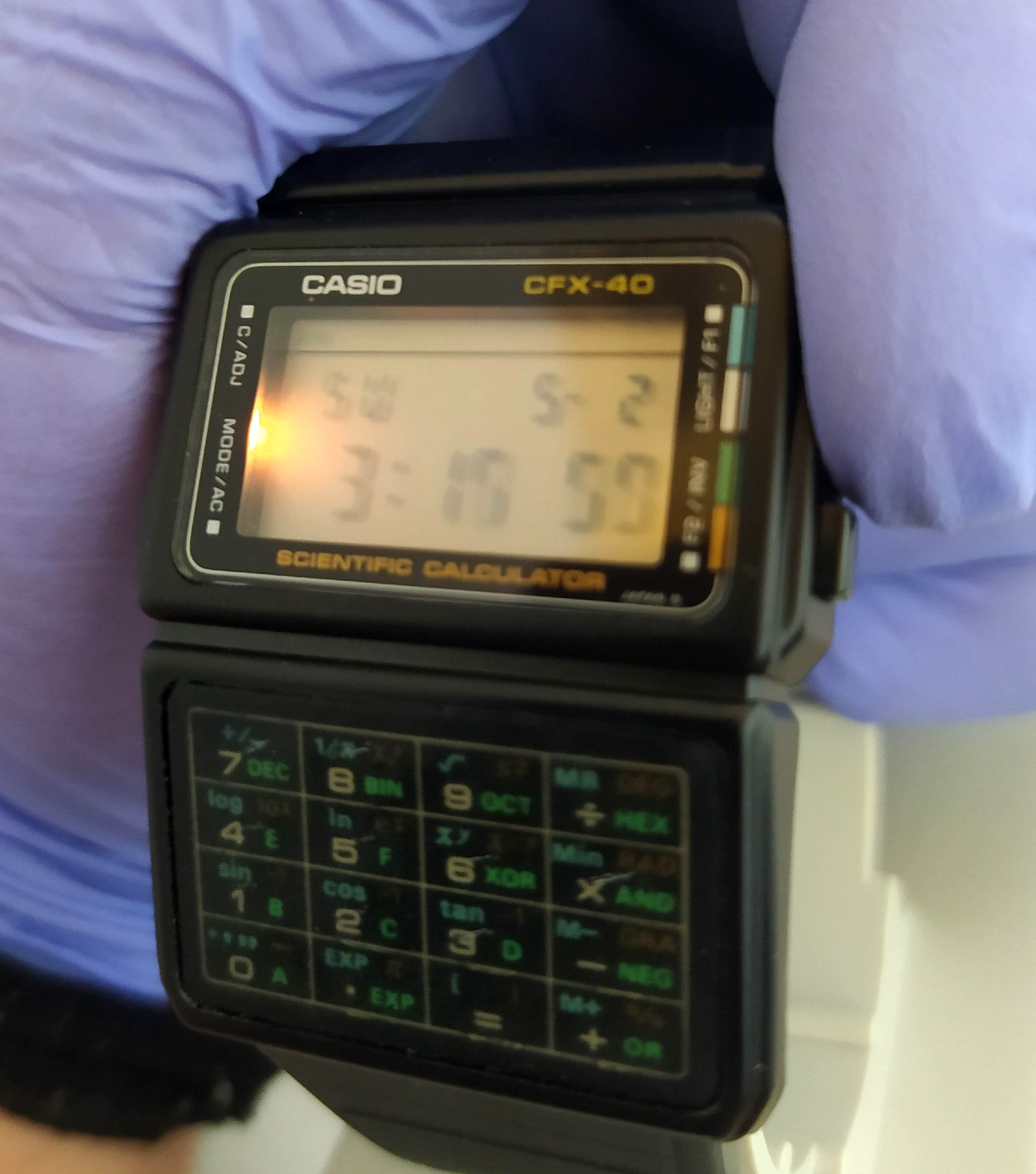 Casio CFX-40 Scientific Calculator Watch Module 463 Vintage | Etsy