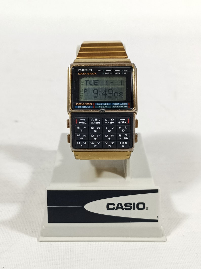 Casio DBX-100 Gold Calculator Data Bank Watch Module 261 - Etsy