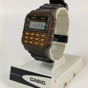 Casio C-80 Brown Version Calculator Watch Module 133 First Casio ...