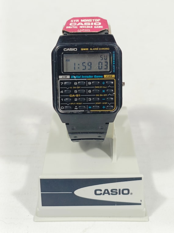 Casio CA-51 Calculator Game Watch Module 433 Digital… - Gem