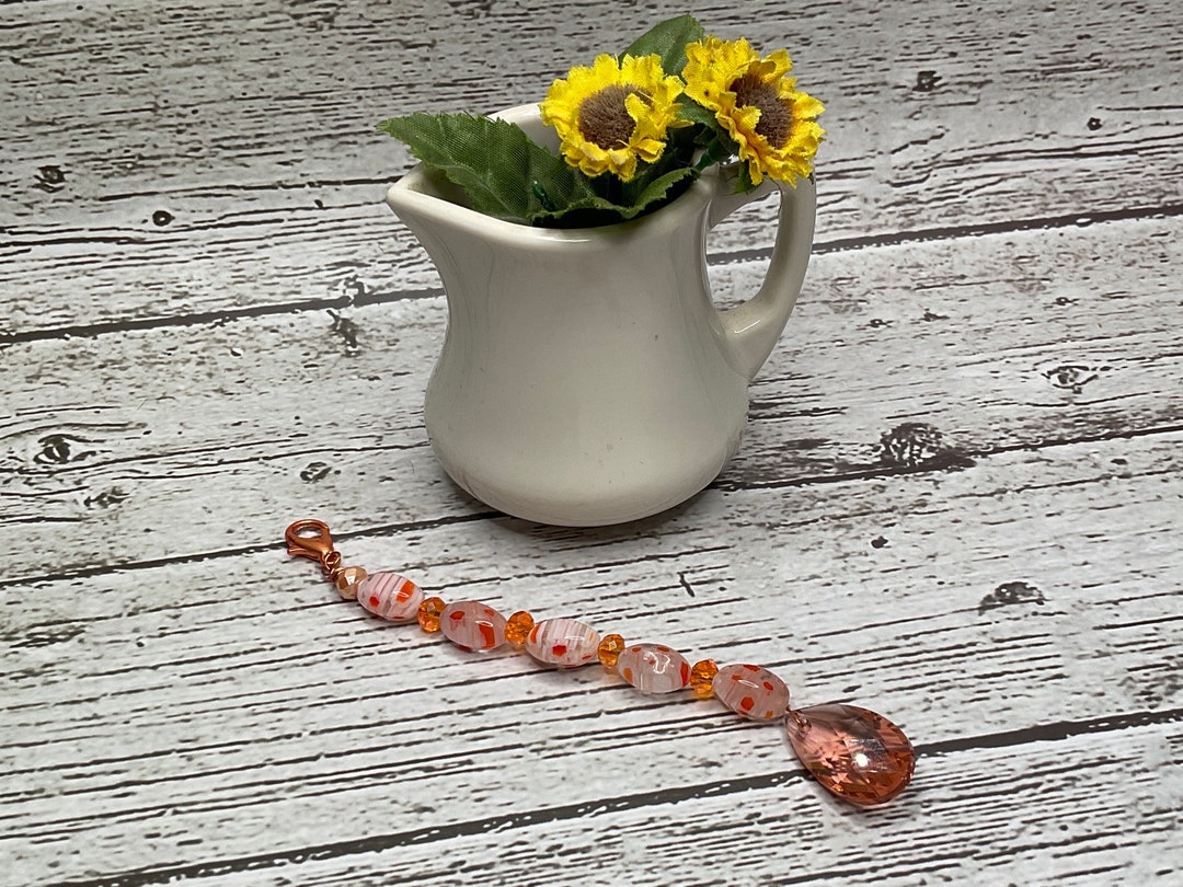 Purse Clip On, Teardrop, Wallet Clip On,keychain,zipper Pull,beaded ...