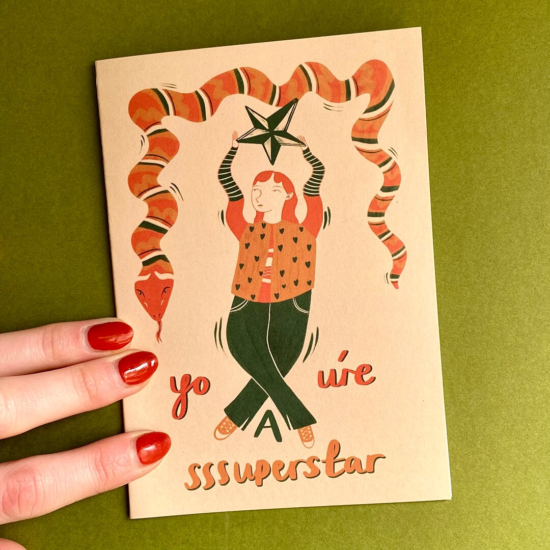 Youre A Superstar A6 Card - Etsy