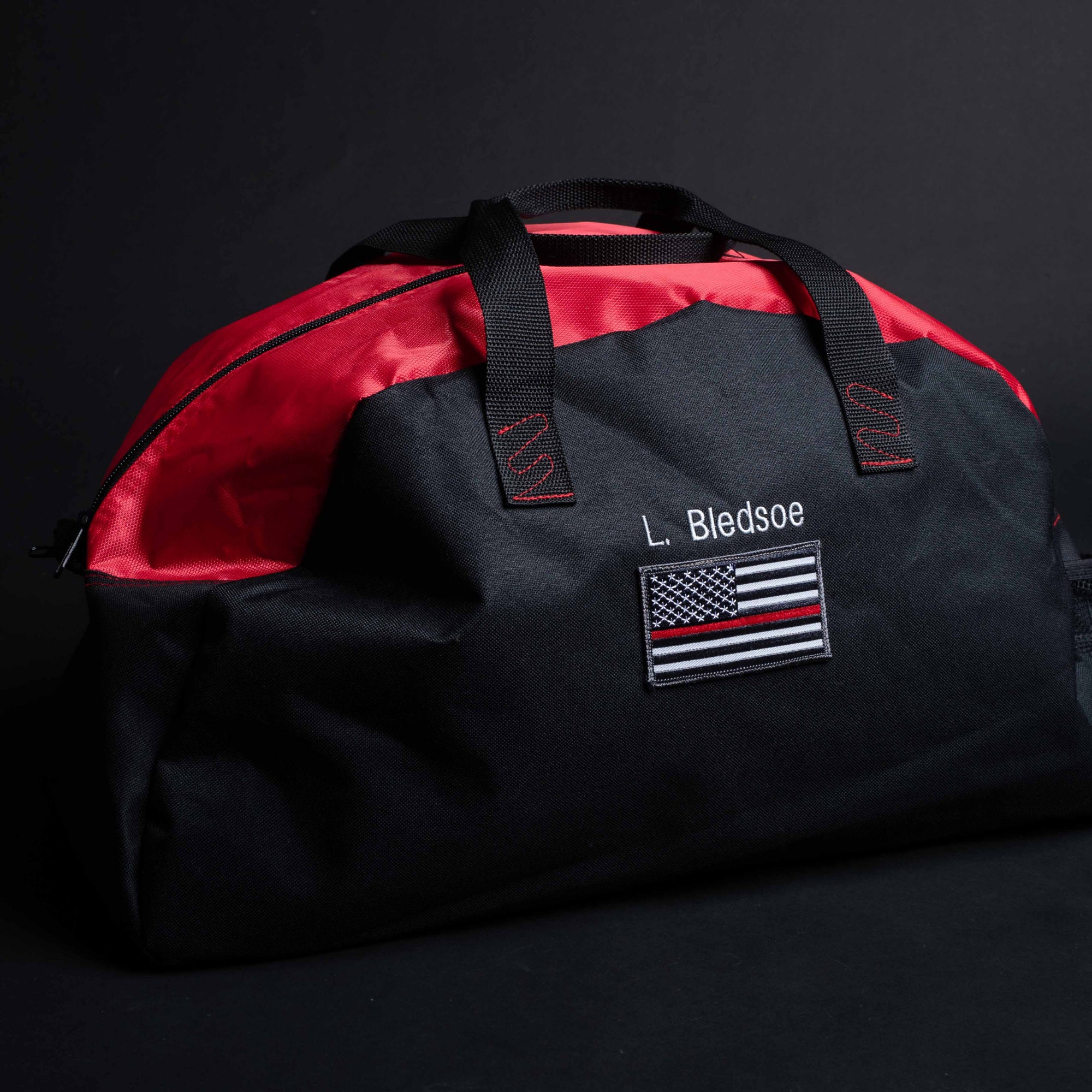Thin Red Line Flag Firefighter Bag Embroidered With Your - Etsy