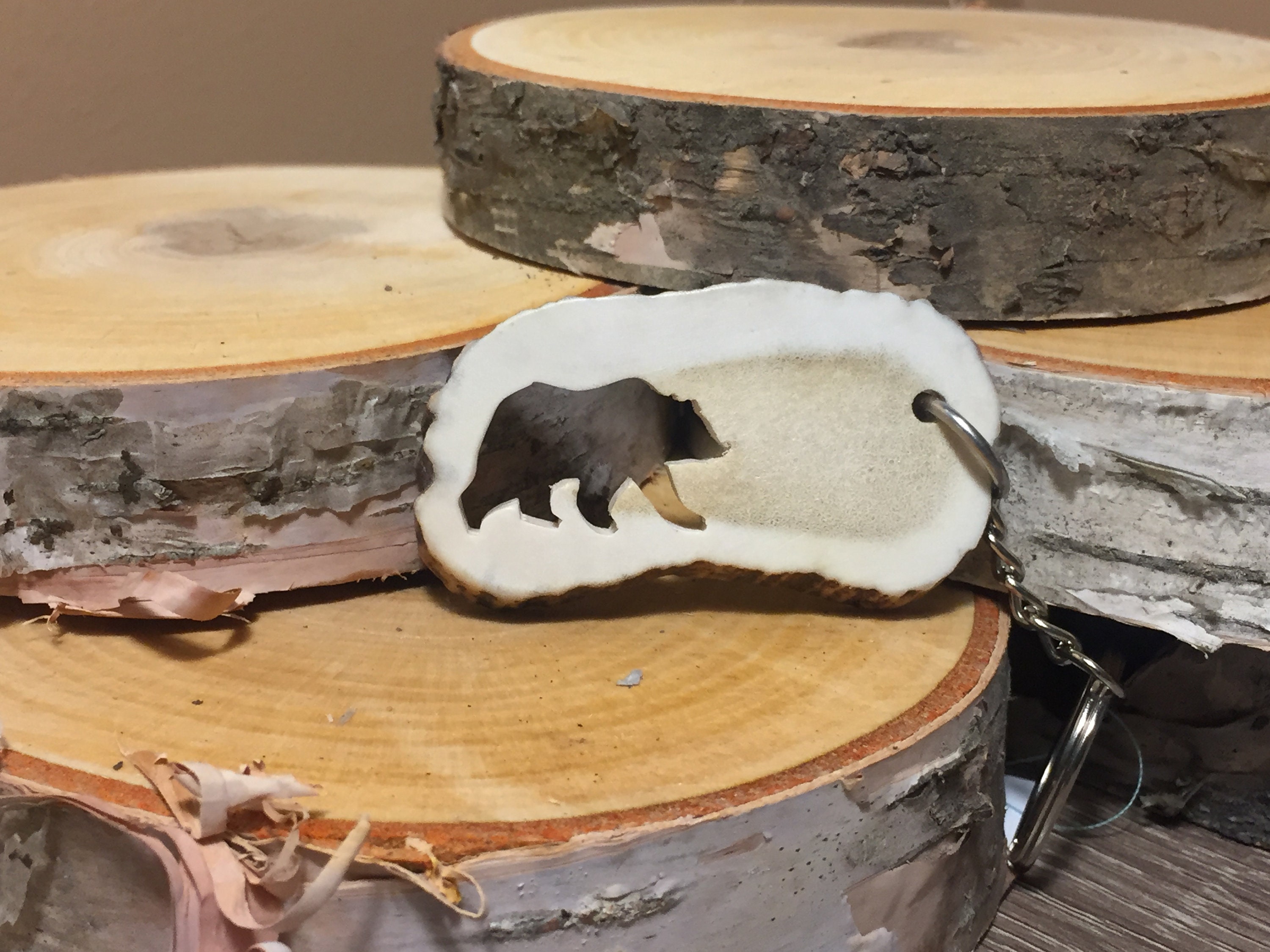 Moose Antler Keychain, Antler Gift, Shed Antler, Antler Keyring ...