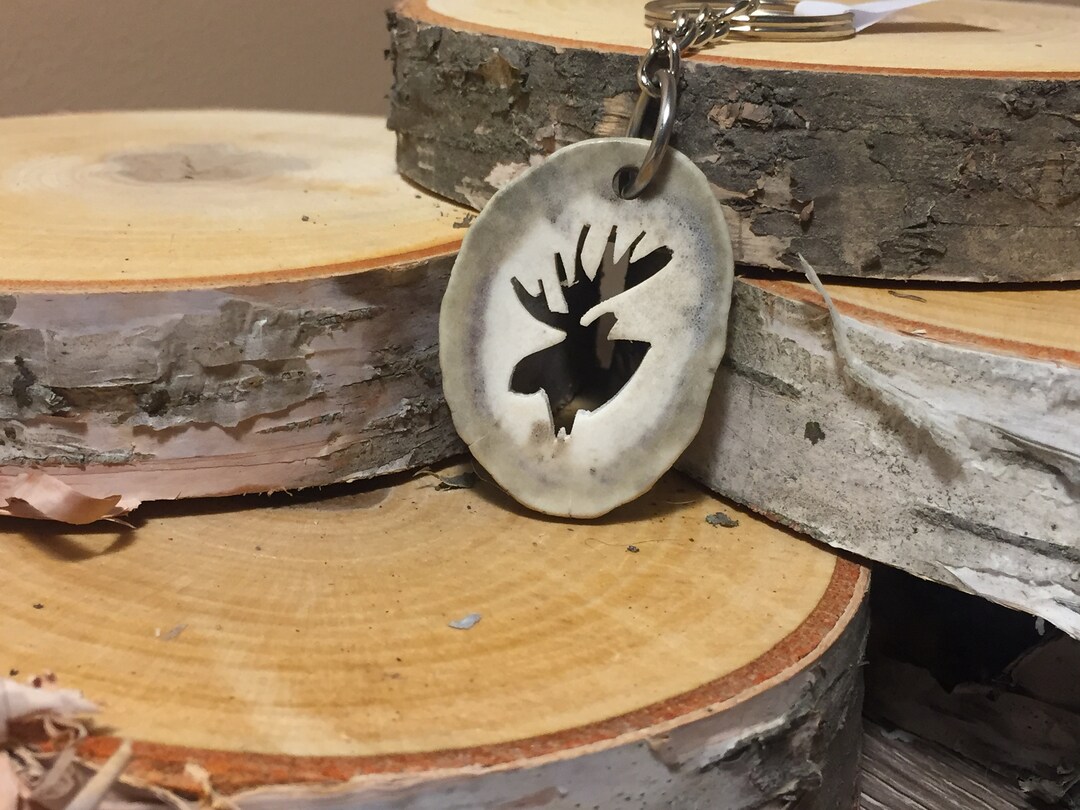 Moose Antler Keychain, Antler Gift, Shed Antler, Antler Keyring ...
