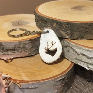 Moose Antler Keychain, Antler Gift, Shed Antler, Antler Keyring ...