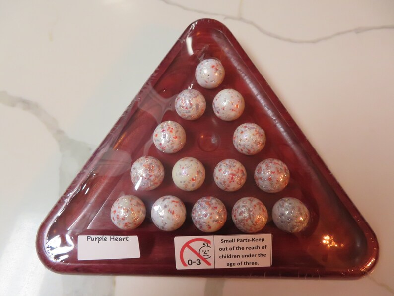 Triangle Marble Solitaire - Etsy