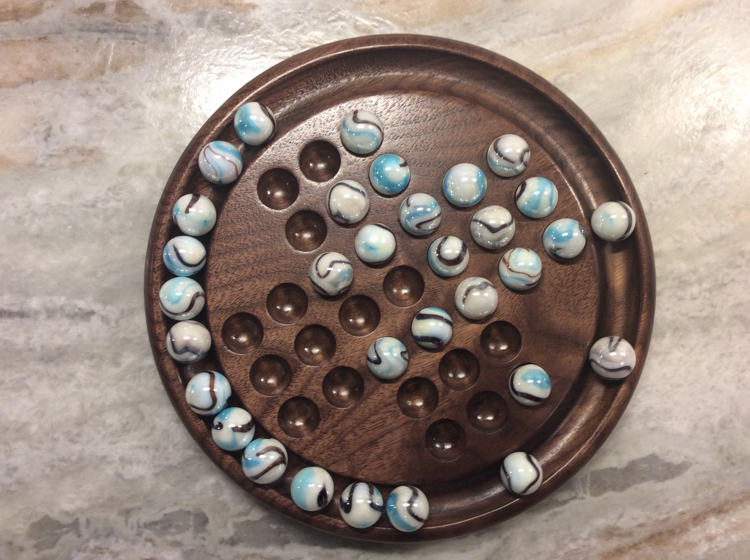 Marble Solitaire - Etsy