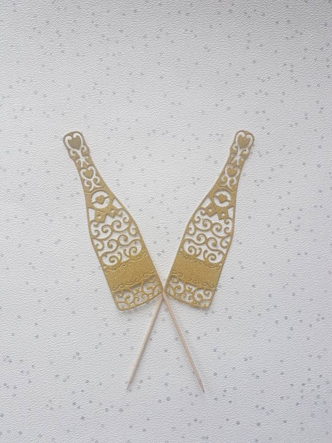 Champagne Cake Topper, Bottle Cake Toppers, Celebration Toppers, Cake ...