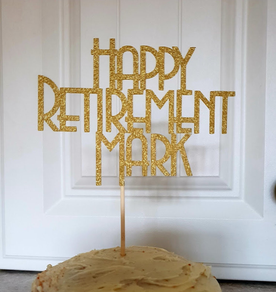 Personalised Retirement Cake Topper Custom Retirement Cake | Etsy