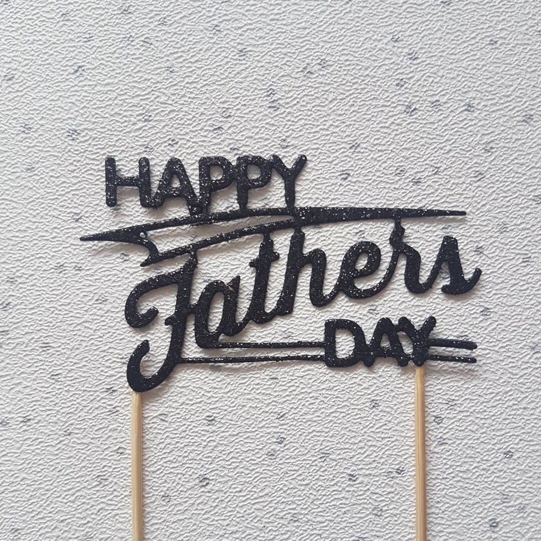 Glitter Father's Day Cake Topper: Dad, Grandad Cake Decoration - Etsy