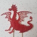 Dragon Cake Topper, Glitter Cake Topper, Cake Decoration, Cake ...