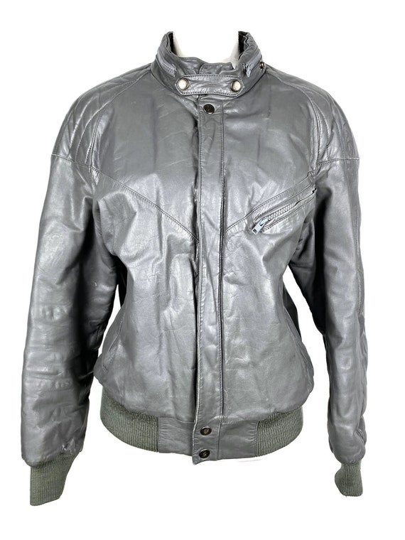 Vintage Leather Jacket | Leather Bomber Jacket, Men's… - Gem