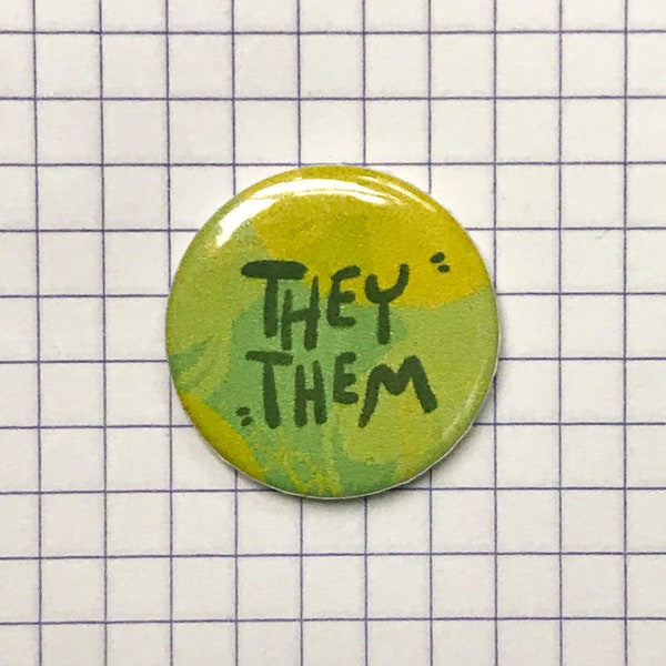 Pronoun Pins - Etsy