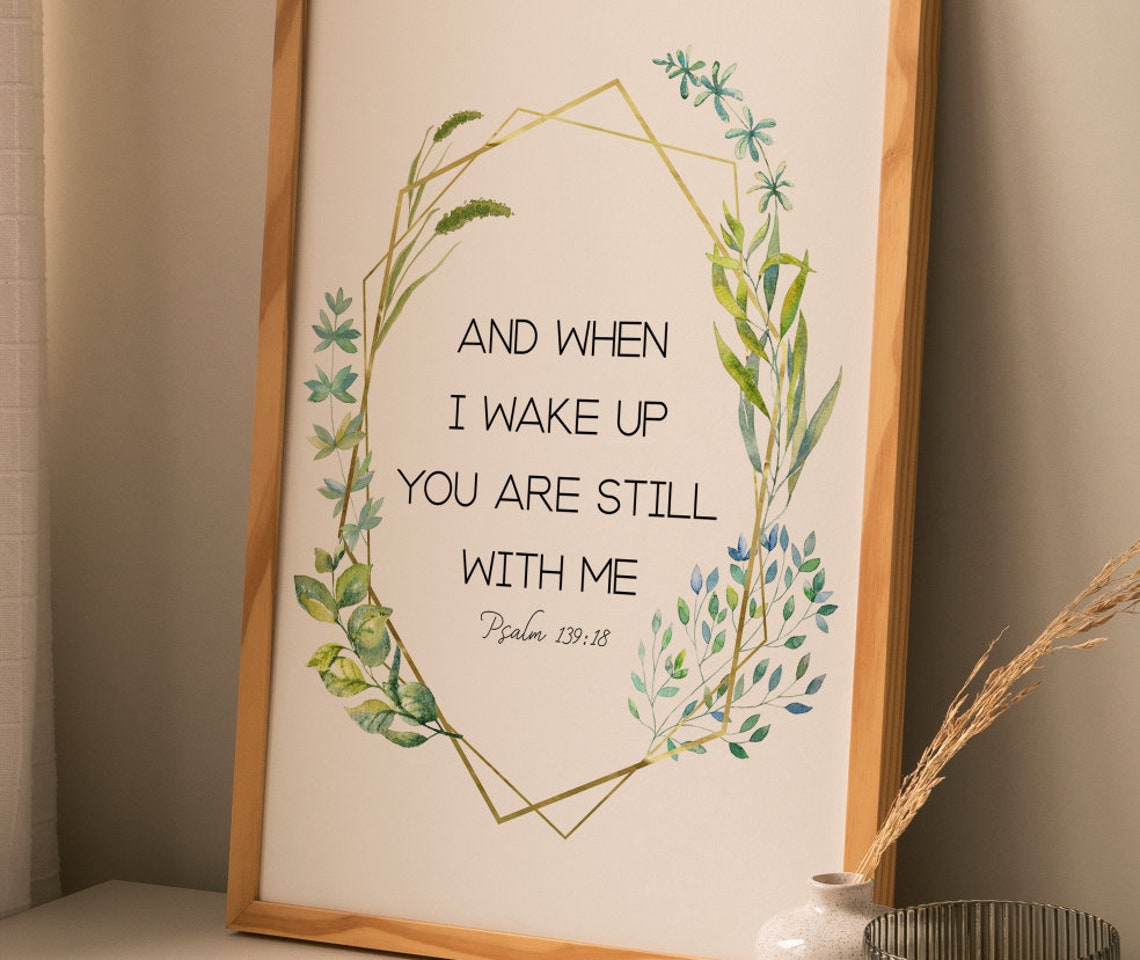 Psalm 139:18 Scripture wall art Bible verse wall decor | Etsy