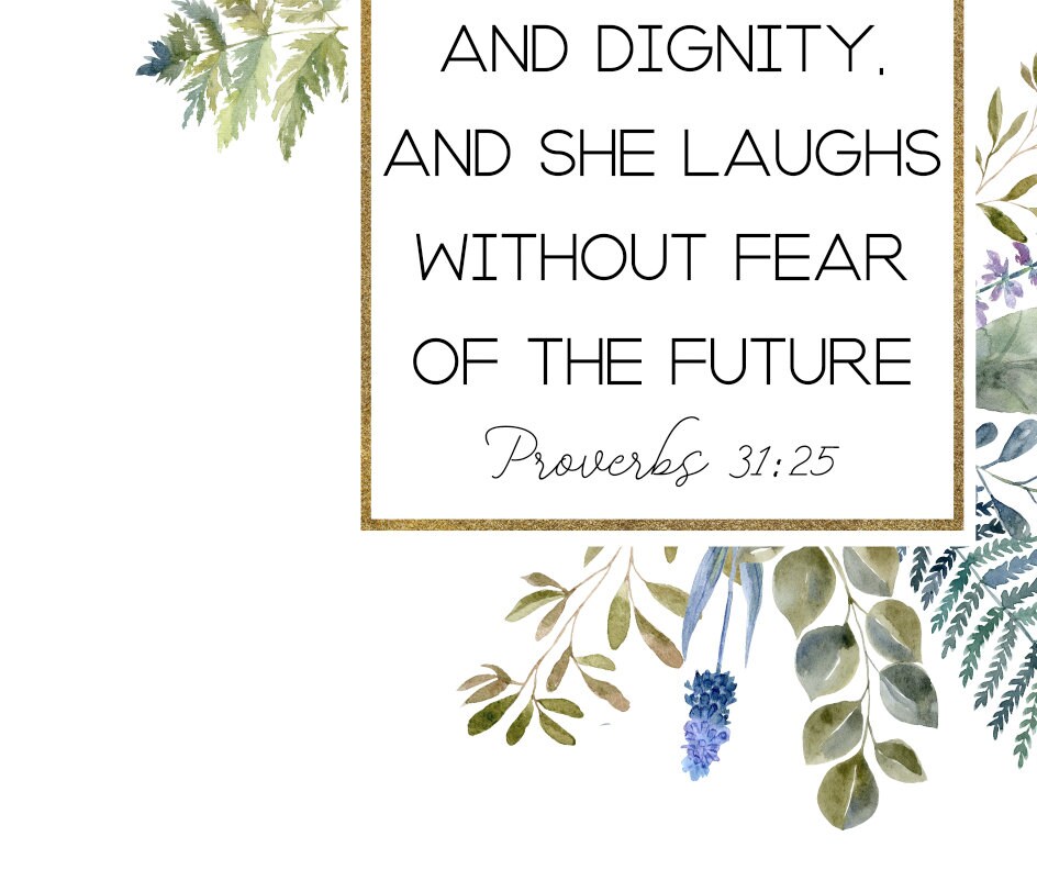 Proverbs 31 25 Scripture Wall Art Bible Verse Wall Decor Etsy
